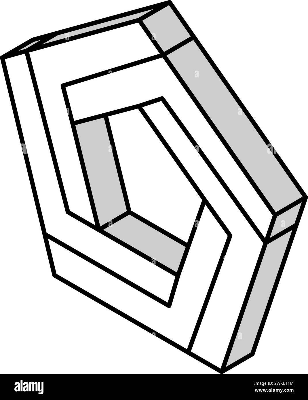 magic impossible geometric shape isometric icon vector illustration Stock Vector Image & Art - Alamy