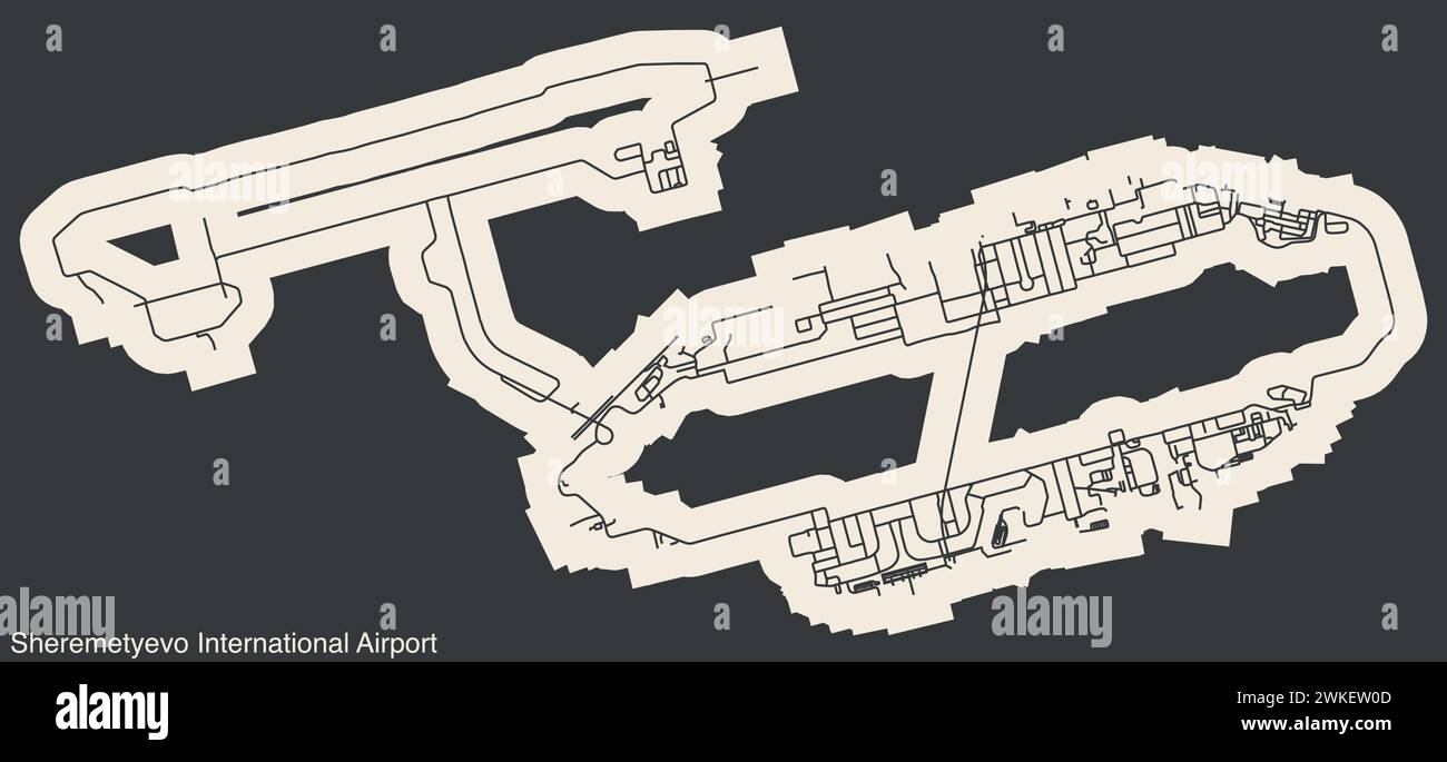 Terminals layout plan of the SHEREMETYEVO - A.S. PUSHKIN INTERNATIONAL ...