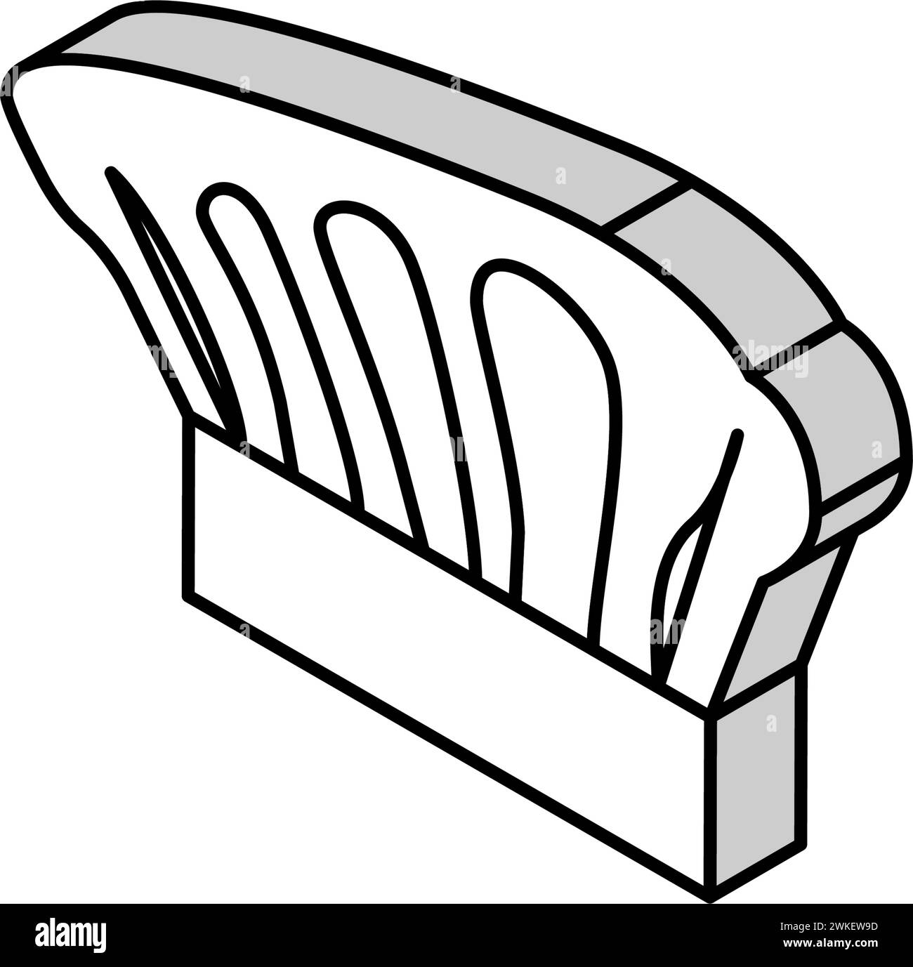 toque hat cap isometric icon vector illustration Stock Vector Image ...