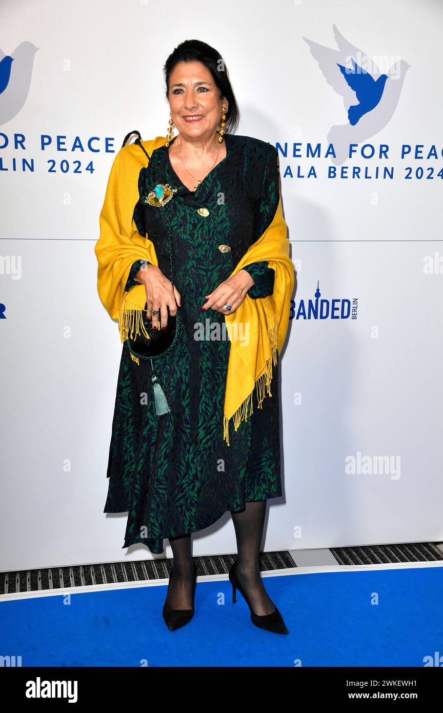 Salome Surabischwili bei der Cinema For Peace Gala 2024 im WECC ...