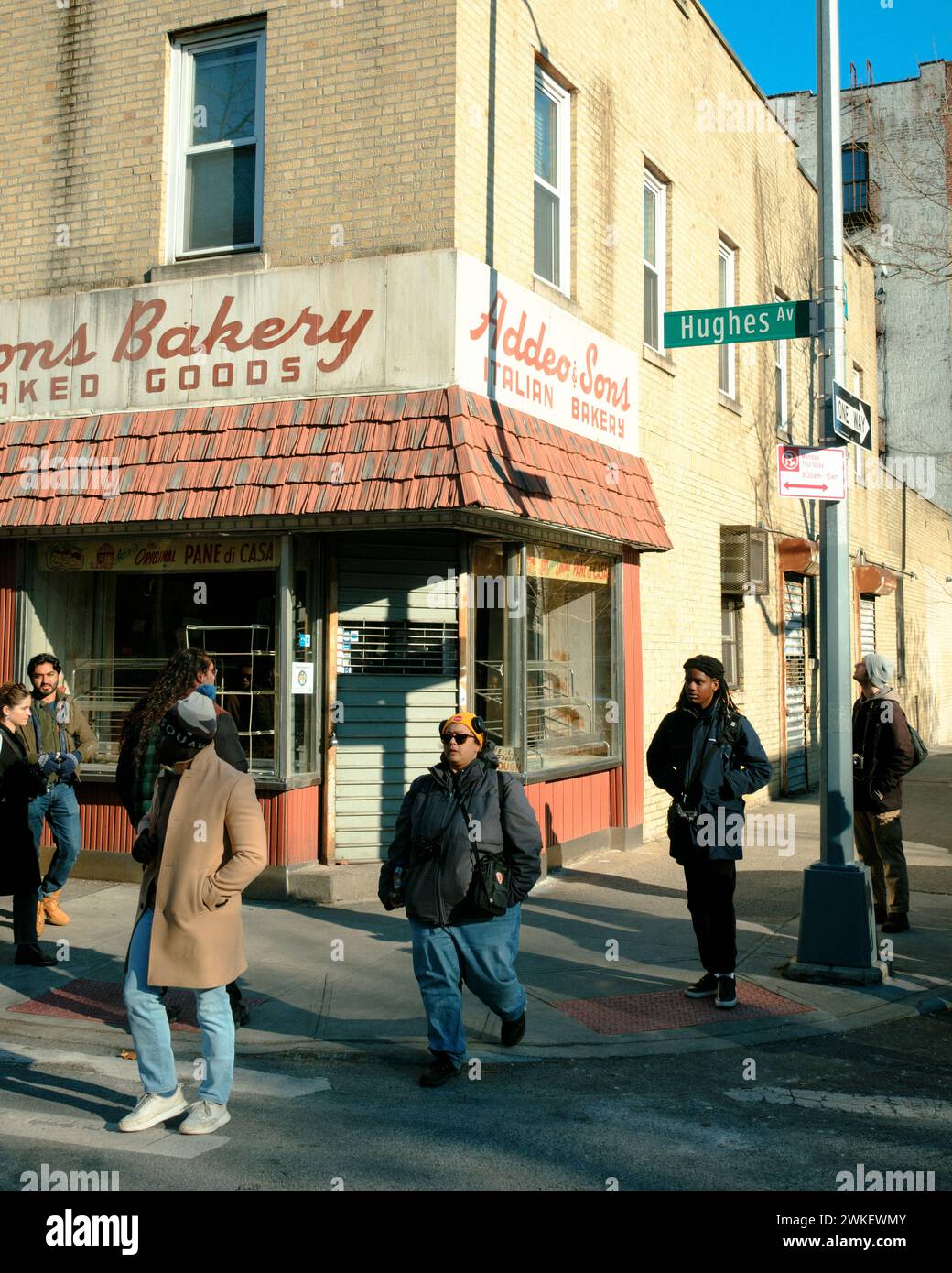 Addeo & Sons Bakery in Little Italy, The Bronx, New York Stock Photo ...