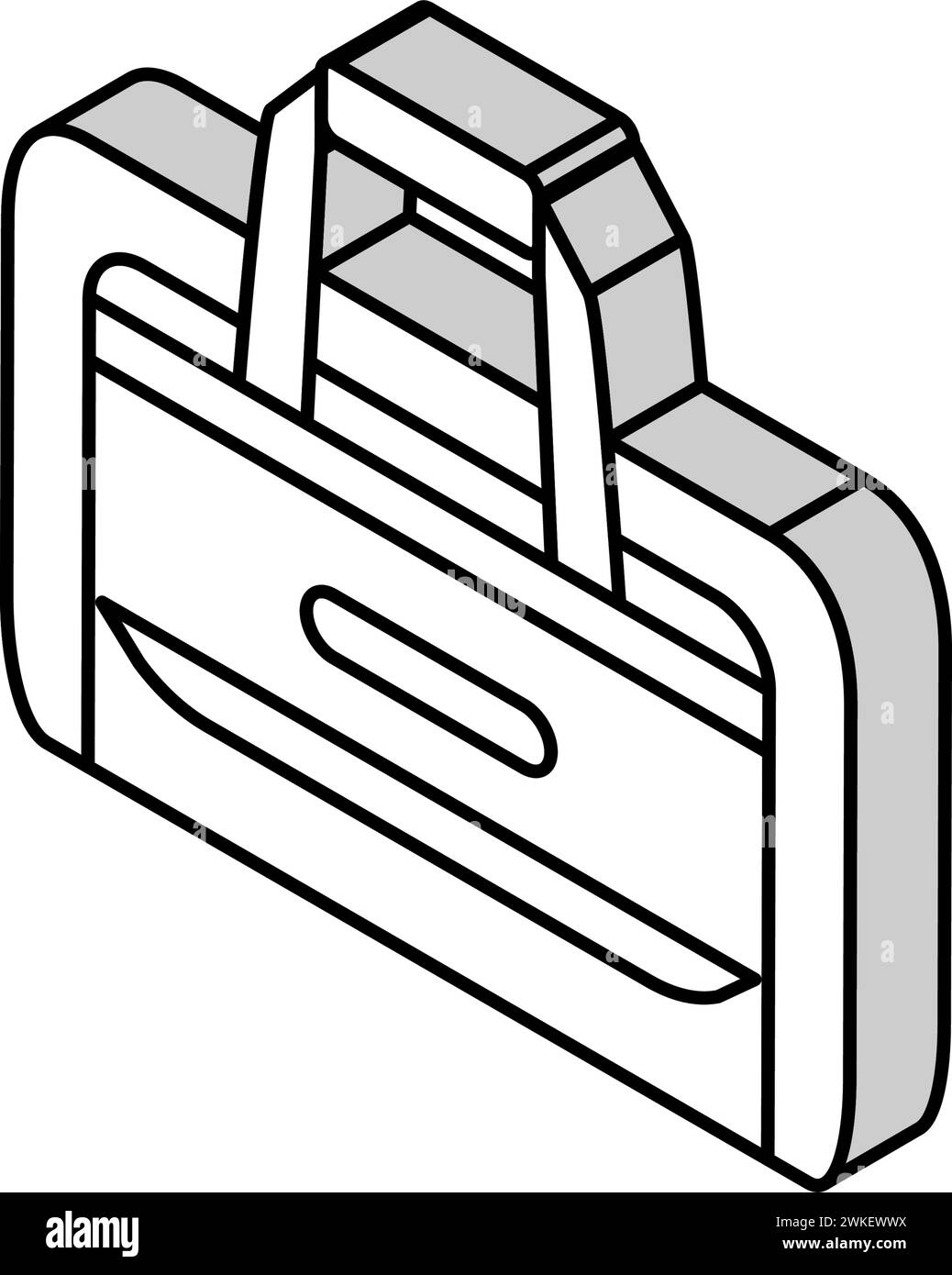 retro bag woman isometric icon vector illustration Stock Vector Image ...