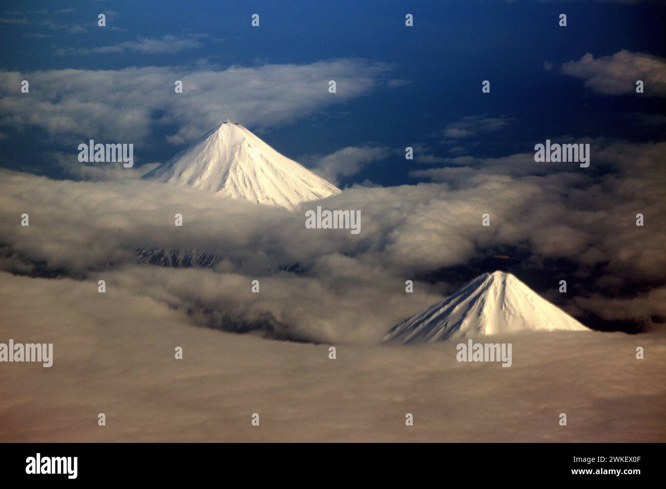 A View From Above — A view of the flanks of Cleveland volcano (top) and ...