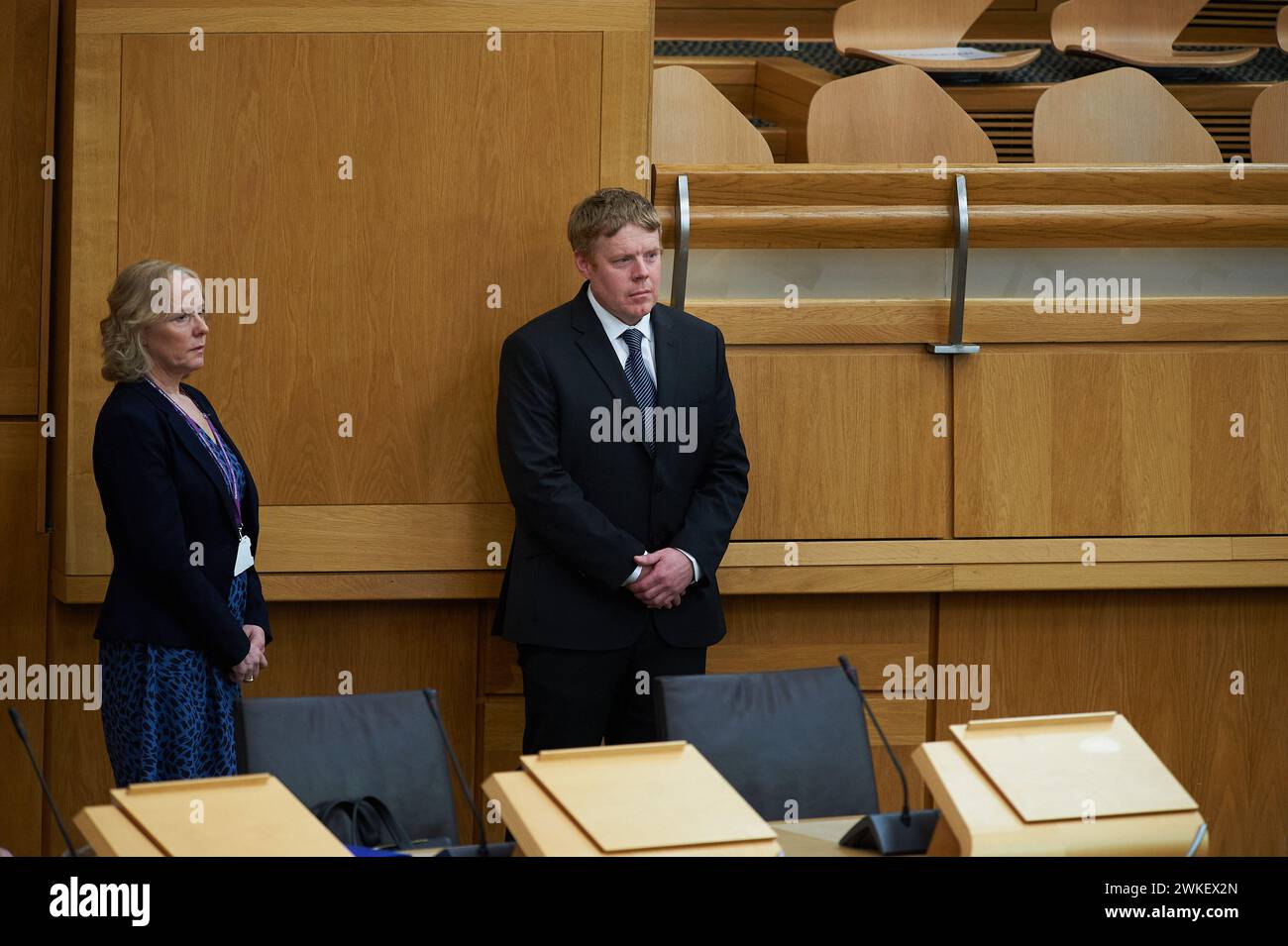Edinburgh Scotland, UK 20 February 2024. Tim Eagle Scottish ...
