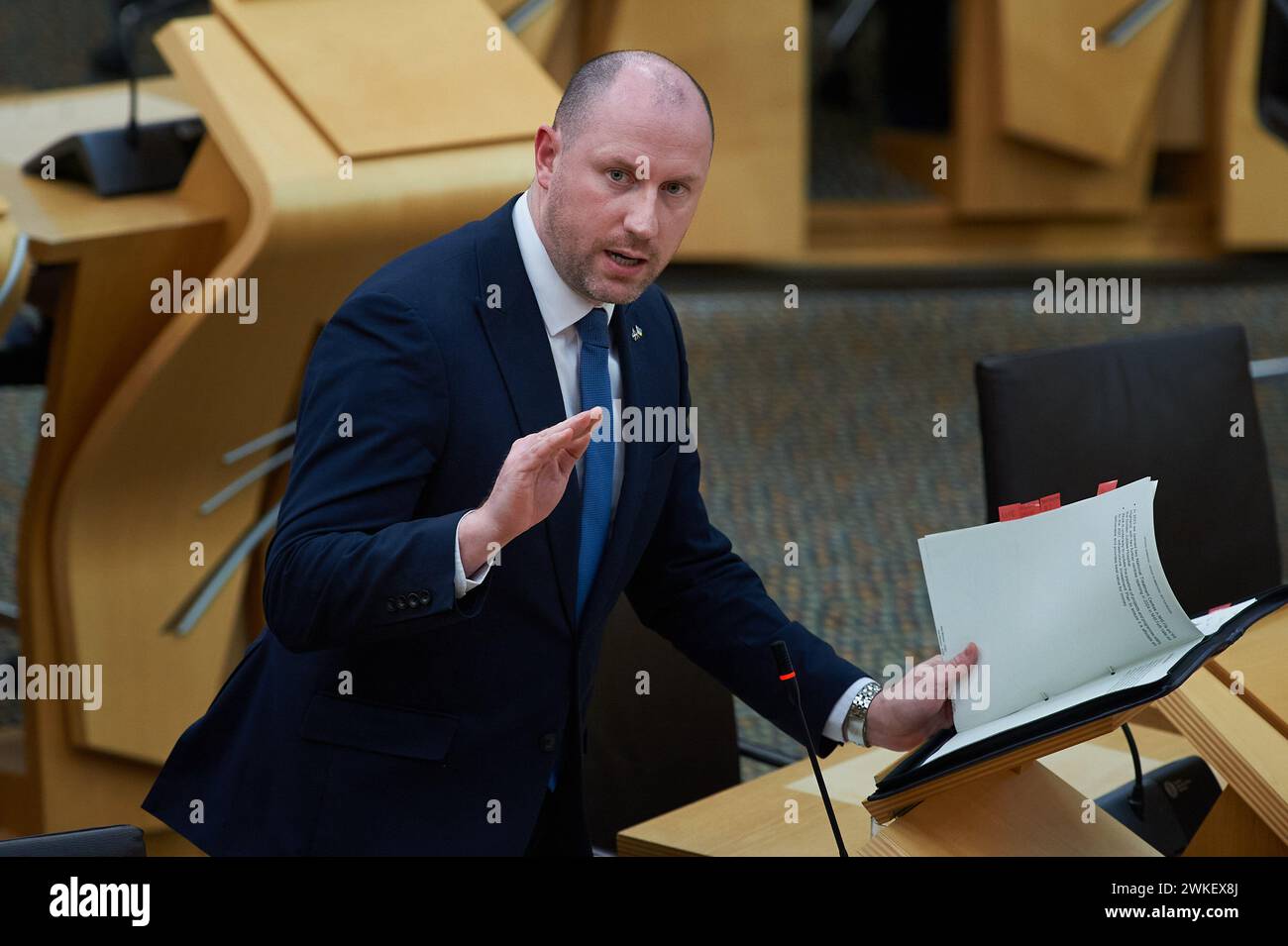 Edinburgh Scotland, UK 20 February 2024.Cabinet Secretary for NHS ...