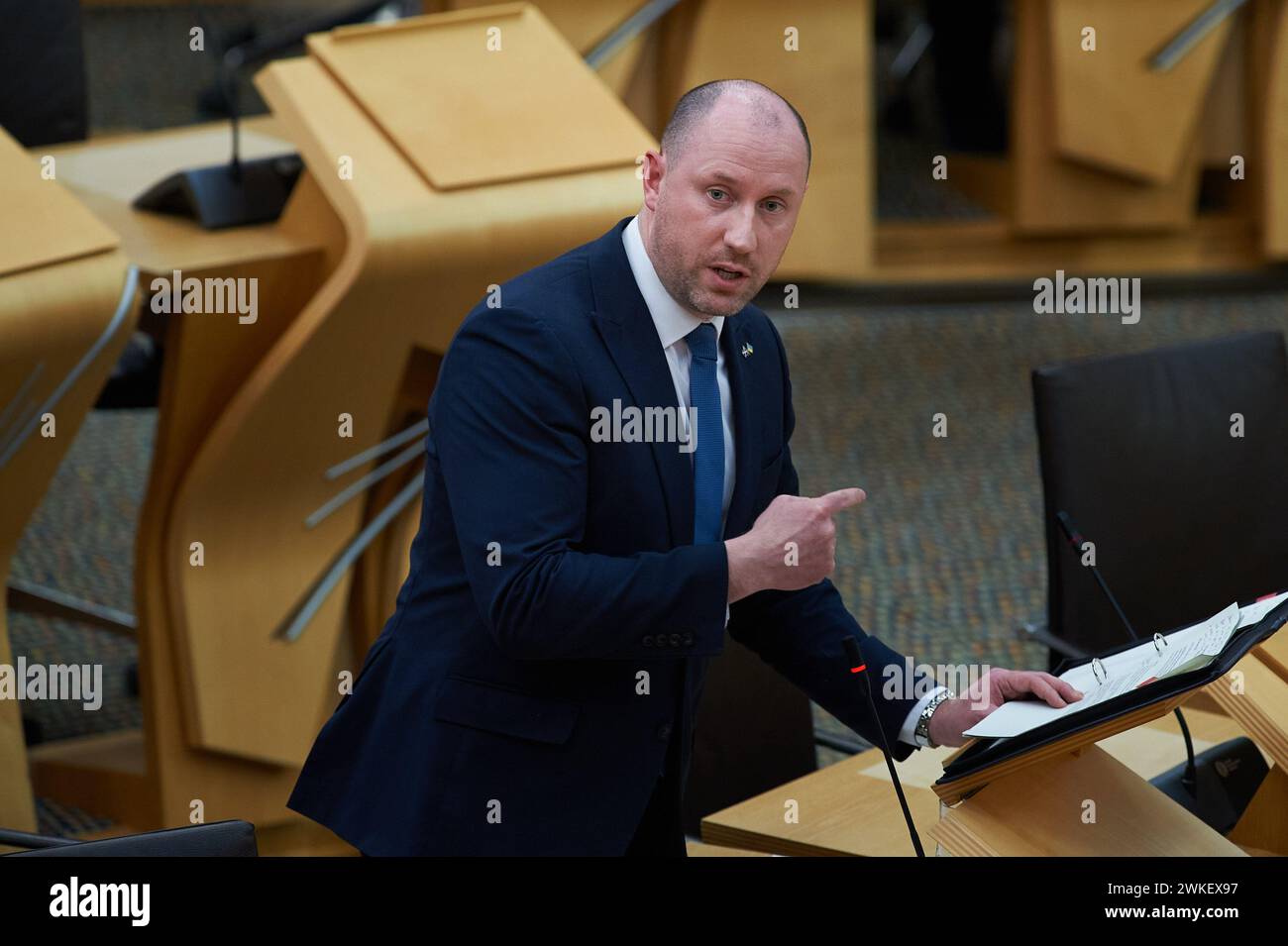 Edinburgh Scotland, UK 20 February 2024.Cabinet Secretary for NHS ...