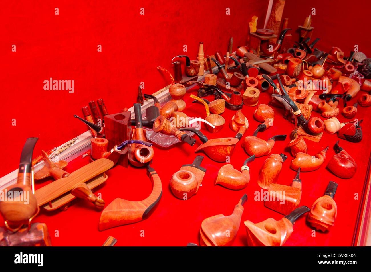 26 January 2023 Italy, Sardinia, Sassari - Massimiliano Spanu's smoking pipe factory Stock Photo ...