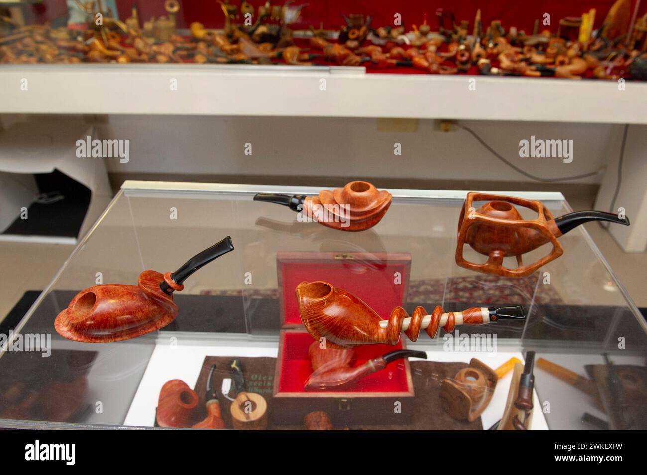 26 January 2023 Italy, Sardinia, Sassari - Massimiliano Spanu's smoking pipe factory Stock Photo ...
