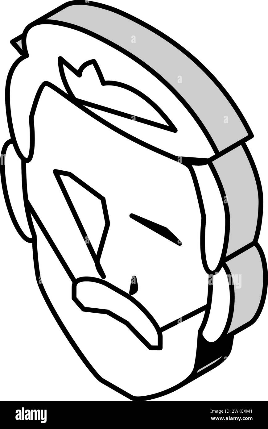 Beardstache Stock Vector Images - Alamy