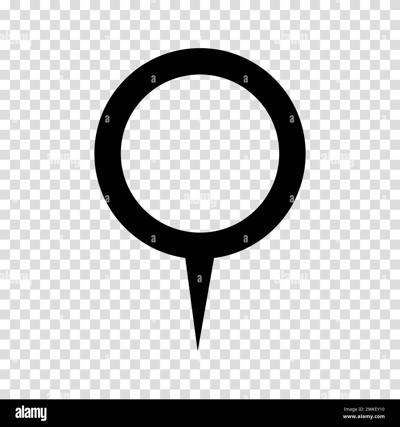 Pin for map sign icon on a transparent background Stock Vector Image ...