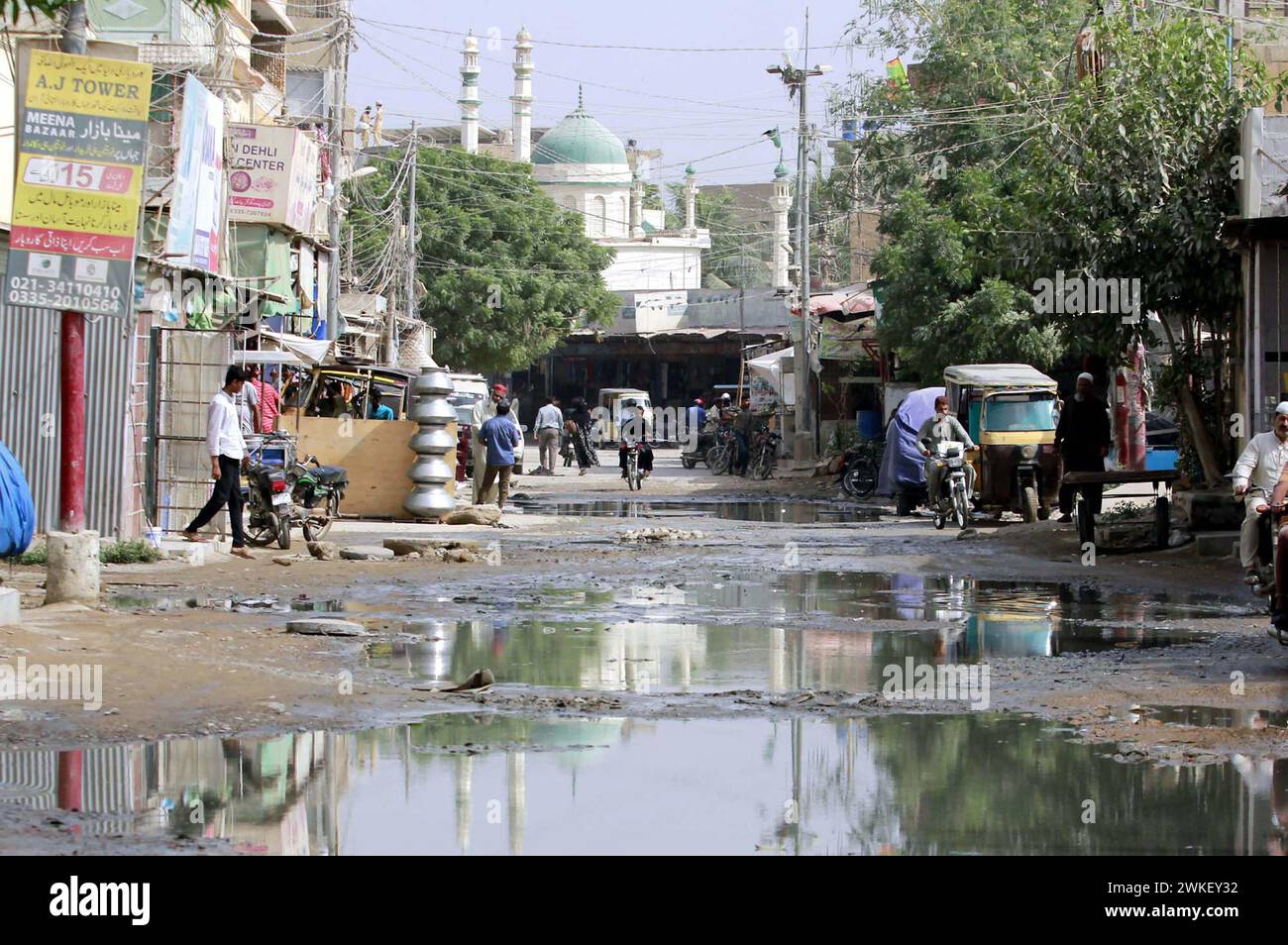 Commuters are facing difficulties in transportation due to stagnant ...