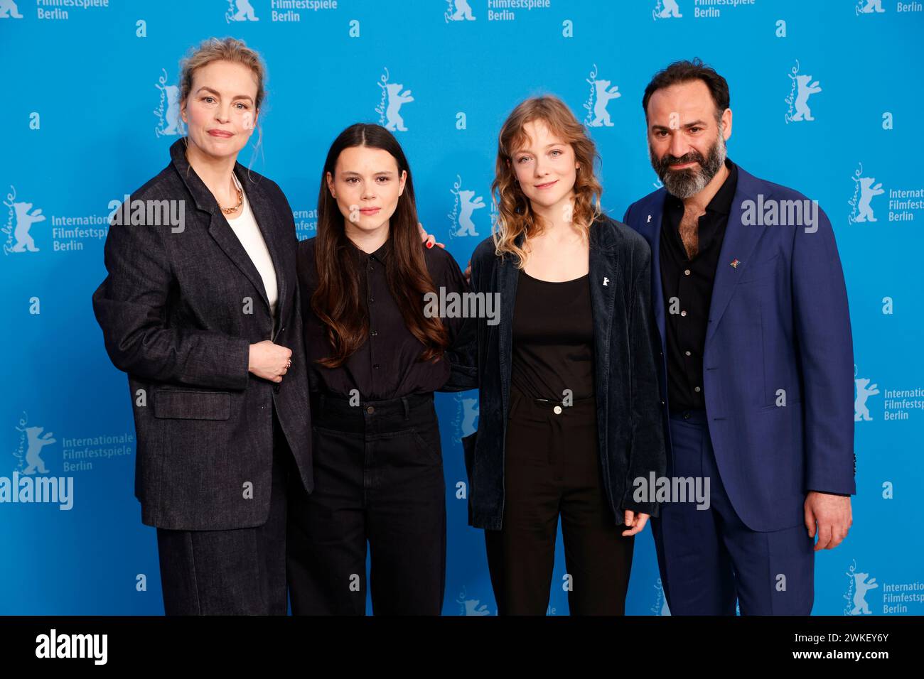 Nina Hoss, Lilith Grasmug, Josefa Heinsius and Jalal Altawil pose at ...