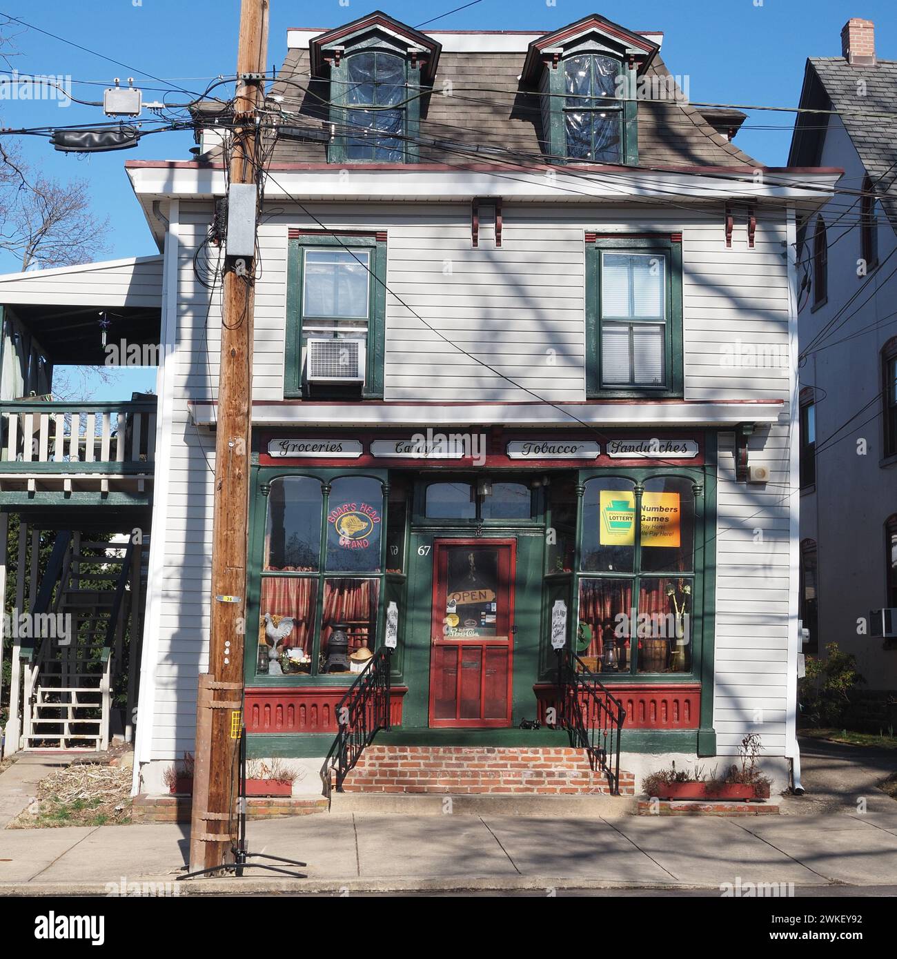 This old store was built in 1873 and is now a popular deli Stock Photo ...