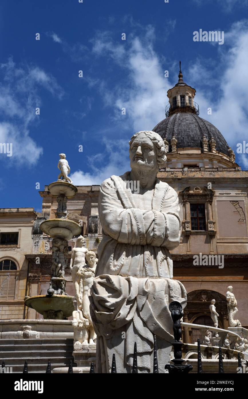 fontana pretoria;fountain;piazza pretoria;palermo;monument;sicily;italy ...
