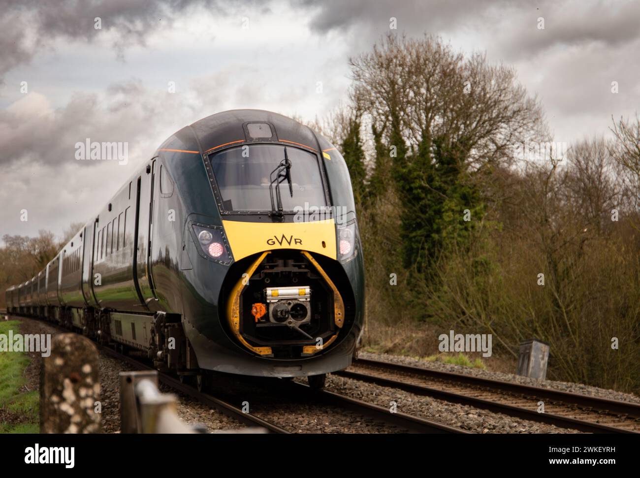 British Rail Class 802 operated by Great Western Railway coming up to ...