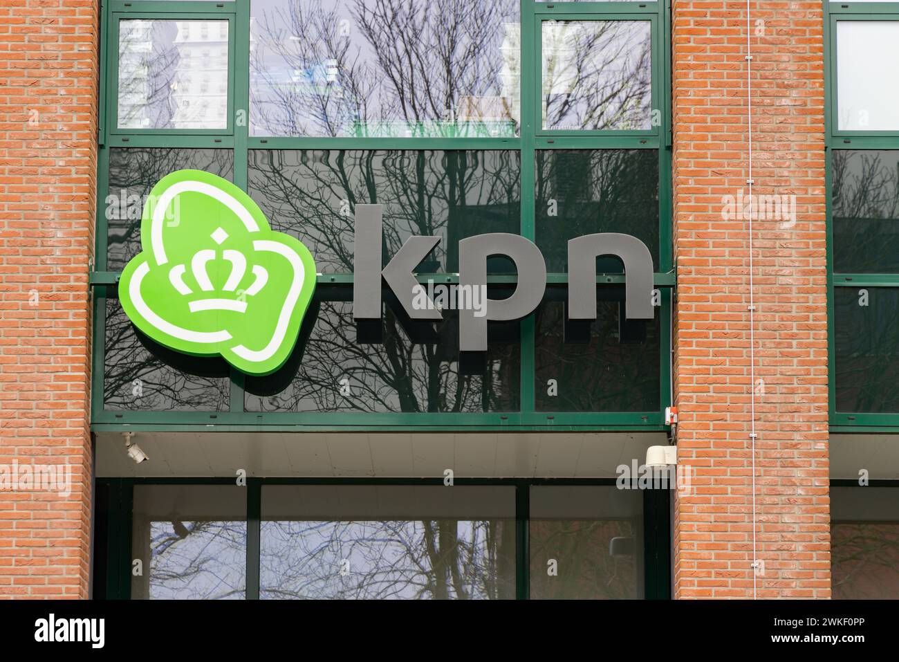 Ede, The Netherlands - February 11, 2024: KPN building exterior with ...