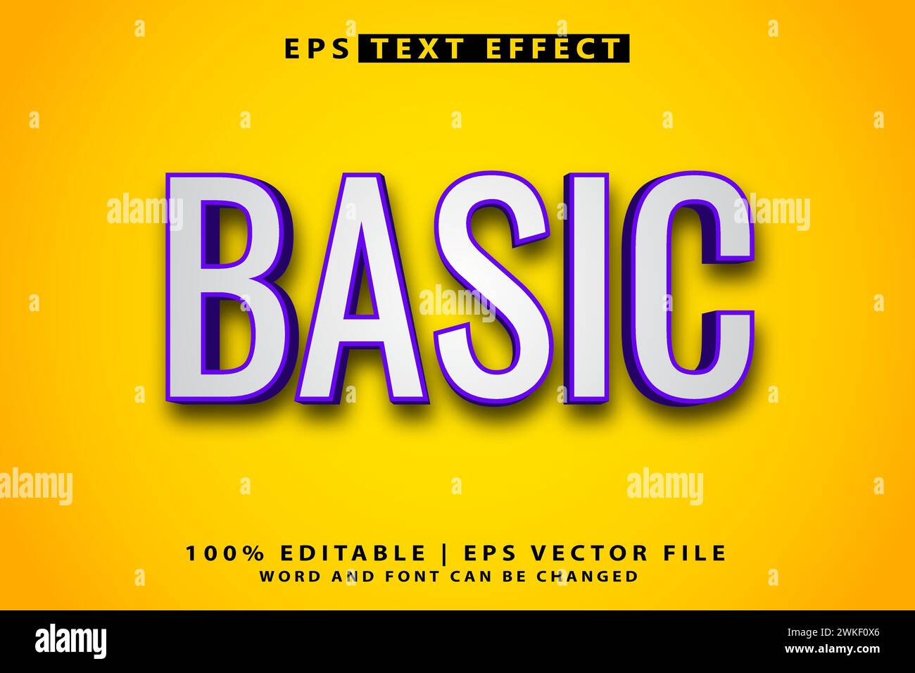 Basic 3d editable text effect vector Stock Vector Image & Art - Alamy Basic 3d editable text effect vector Stock Vector Image & Art - Alamy