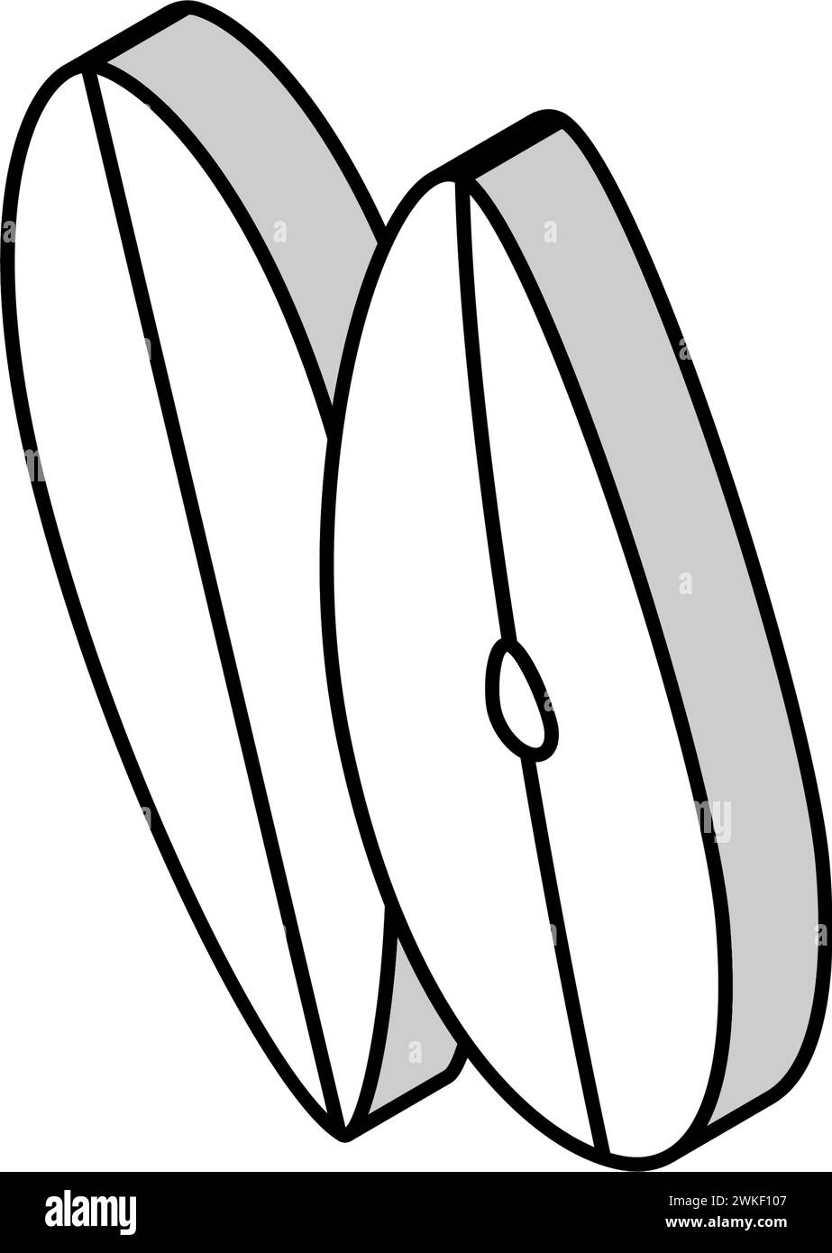 cut pear slices isometric icon vector illustration Stock Vector Image ...