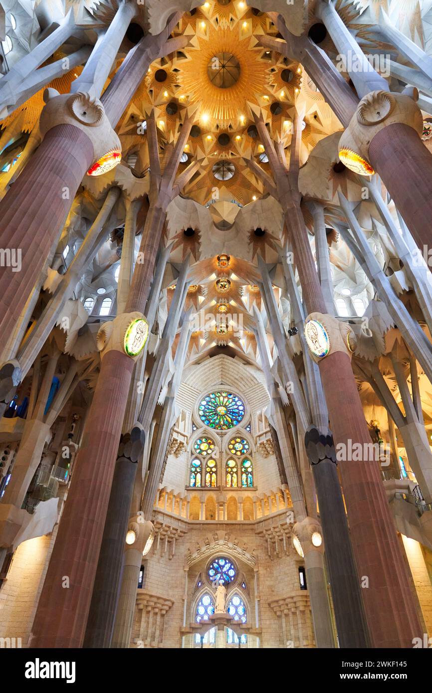 La Sagrada Familia Basilica. Barcelona. Spain.The Basilica and ...