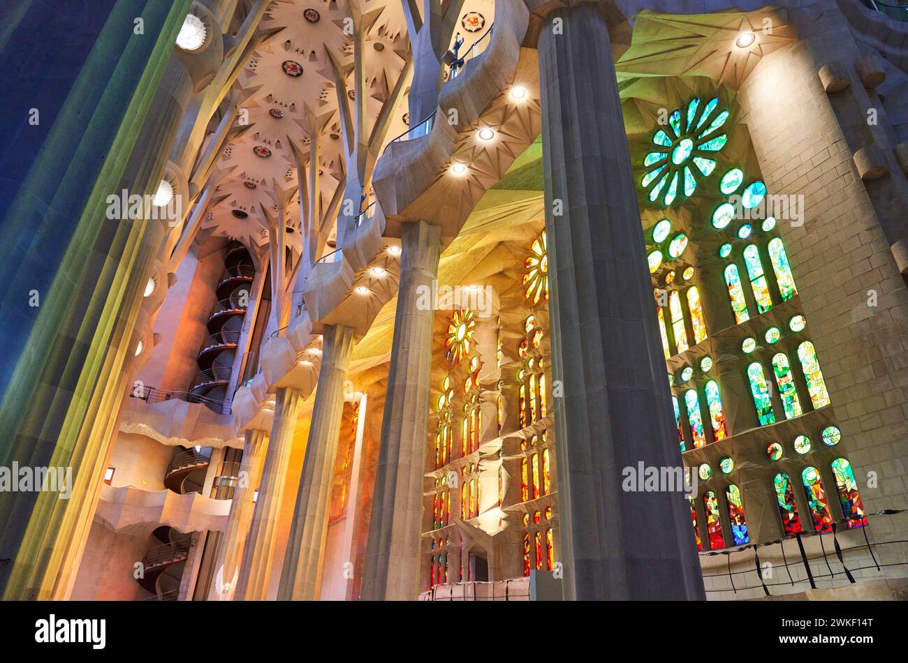 La Sagrada Familia Basilica. Barcelona. Spain.The Basilica and ...
