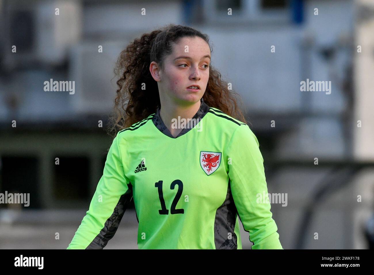 Carmarthen, Wales. 27 November 2022. Goalkeeper Soffia Kelly of FAW ...