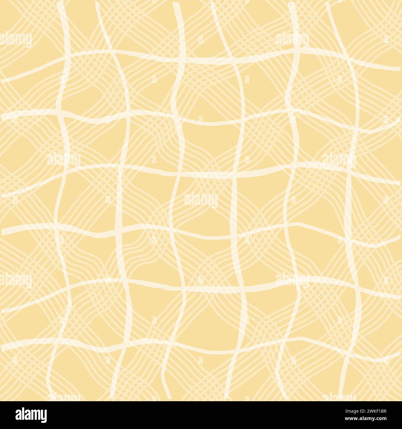 Vector hand drawn cute checkered pattern. Doodle Plaid geometrical ...