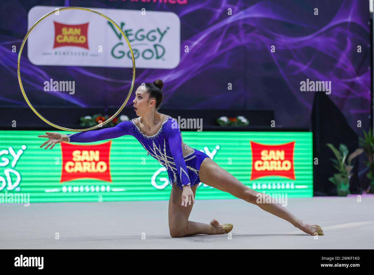 Chieti, Italy. 18th Feb, 2024. Polina Berezina of Braccio Fortebraccio Perugia seen during ...