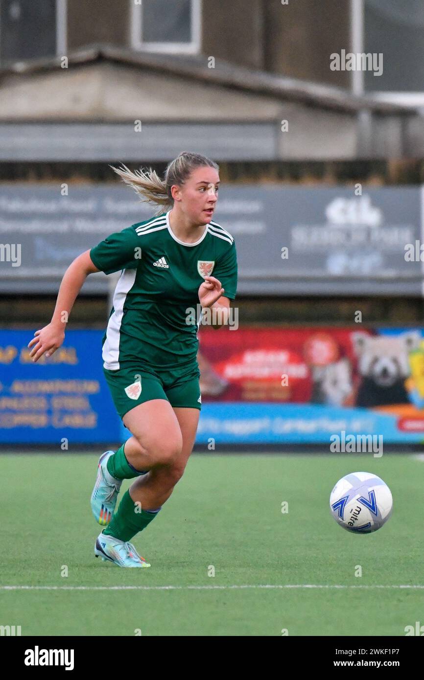 Carmarthen, Wales. 27 November 2022. Casi Gregson of FAW Girls Academy ...
