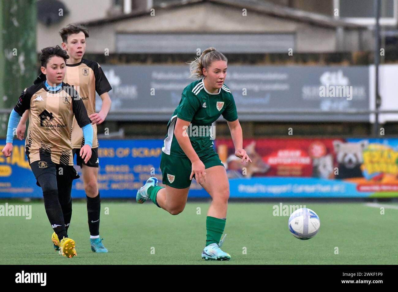 Carmarthen, Wales. 27 November 2022. Casi Gregson of FAW Girls Academy ...