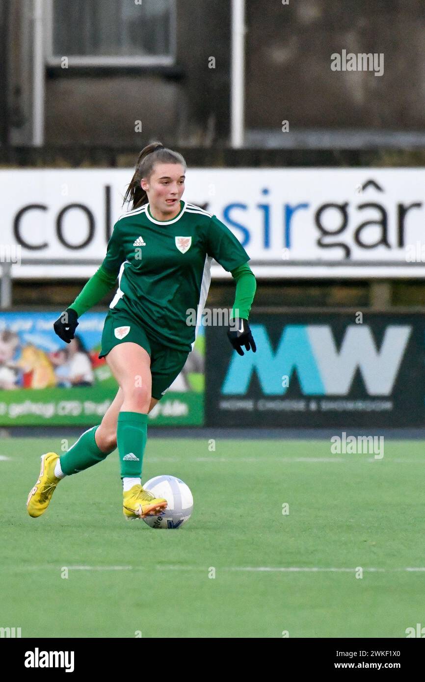 Carmarthen, Wales. 27 November 2022. Elena Cole of FAW Girls Academy ...