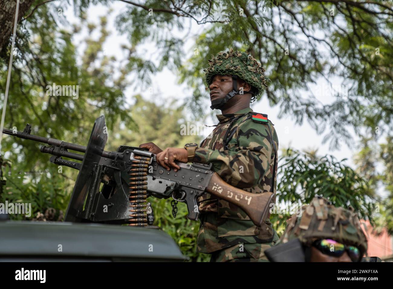 South African soldiers, part of the Southern African Development ...