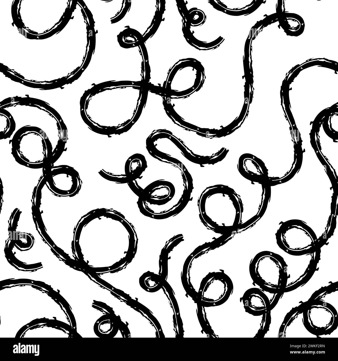 Ink scribble wavy shapes Black and White Stock Photos & Images - Alamy