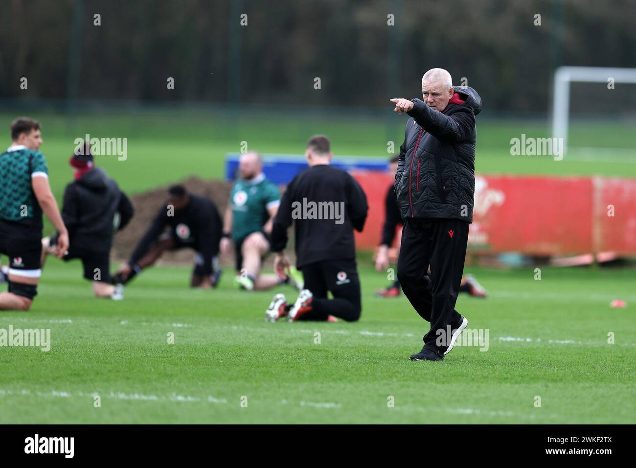 Cardiff, UK. 20th Feb, 2024. Warren Gatland, the head coach of Wales ...