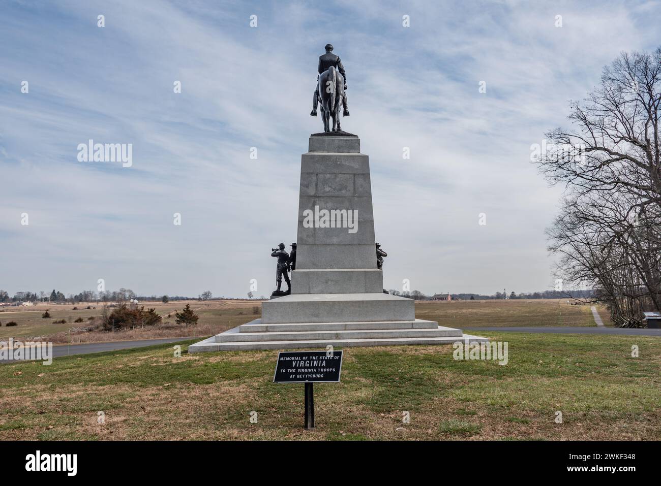 Robert e lee gettysburg statue hi-res stock photography and images - Alamy