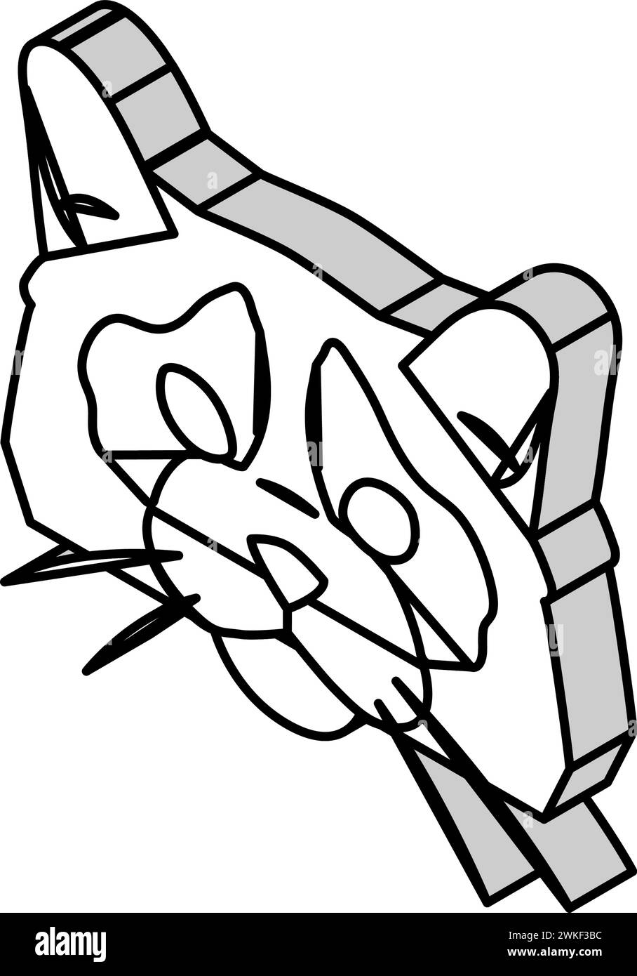 ragdoll cat cute pet isometric icon vector illustration Stock Vector ...