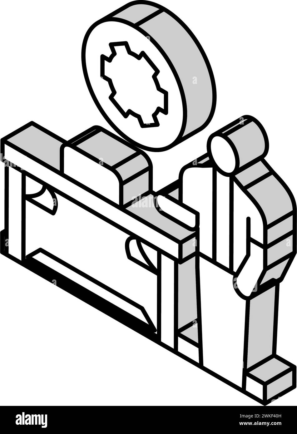 custom furniture interior design isometric icon vector illustration ...