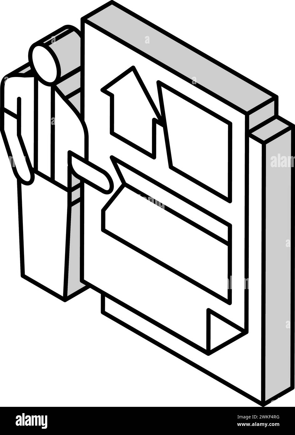 subcontractor bids interior design isometric icon vector illustration ...
