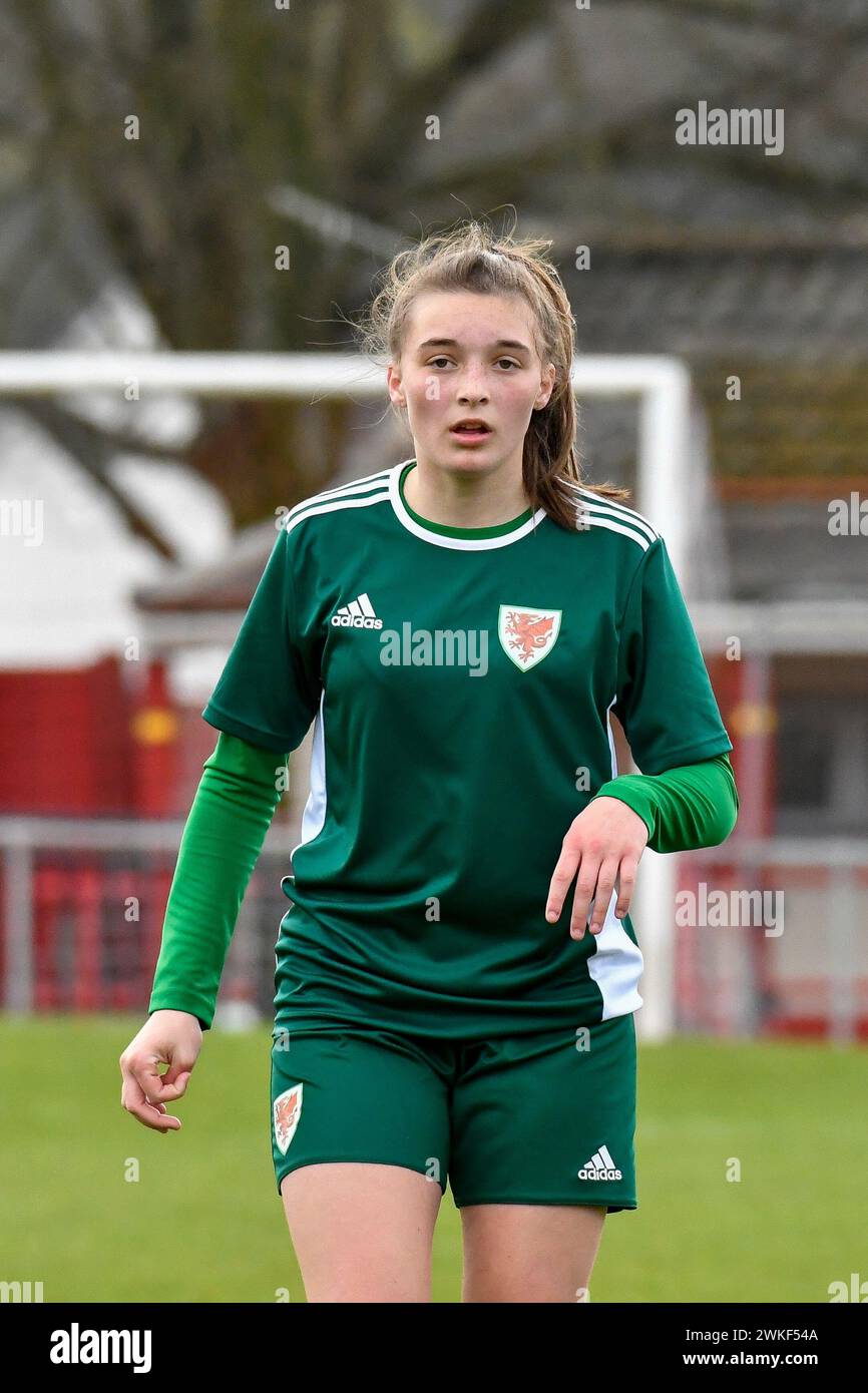 Briton Ferry, Wales. 3 April 2022. Elena Cole of FAW Girls Academy ...