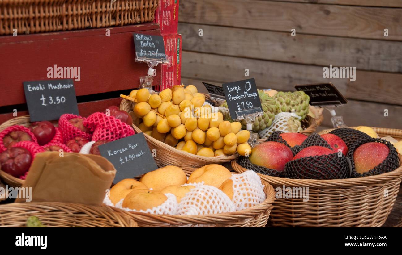 Exotic fruit, Borough Market, Borough, Southwark, London, UK Stock ...