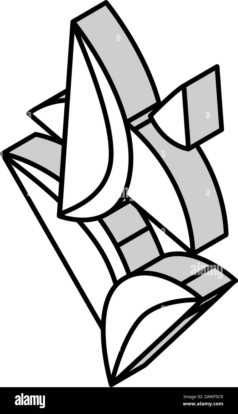 mango slice food cut isometric icon vector illustration Stock Vector ...