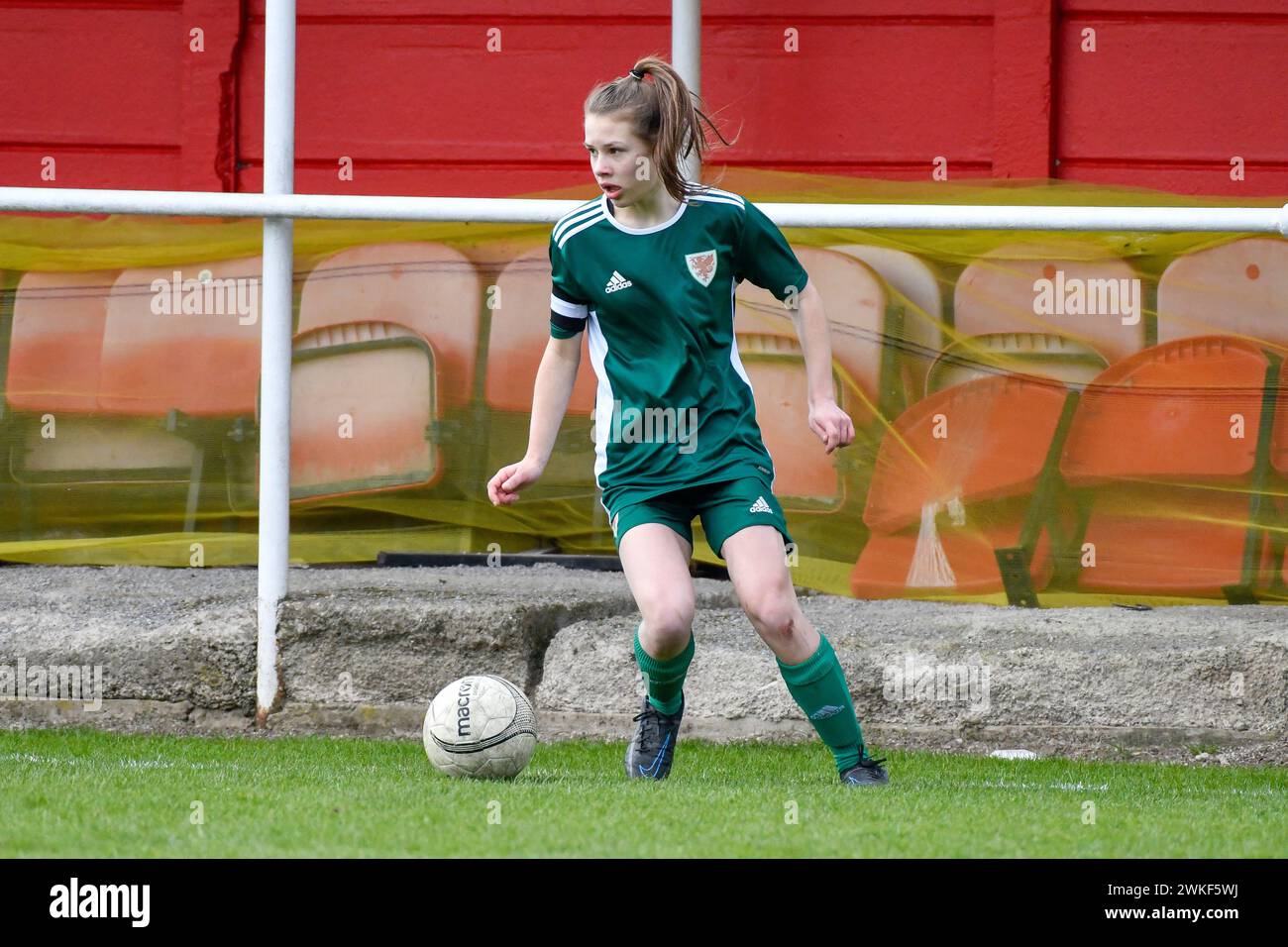 Briton Ferry, Wales. 3 April 2022. Callie Jones of FAW Girls Academy ...