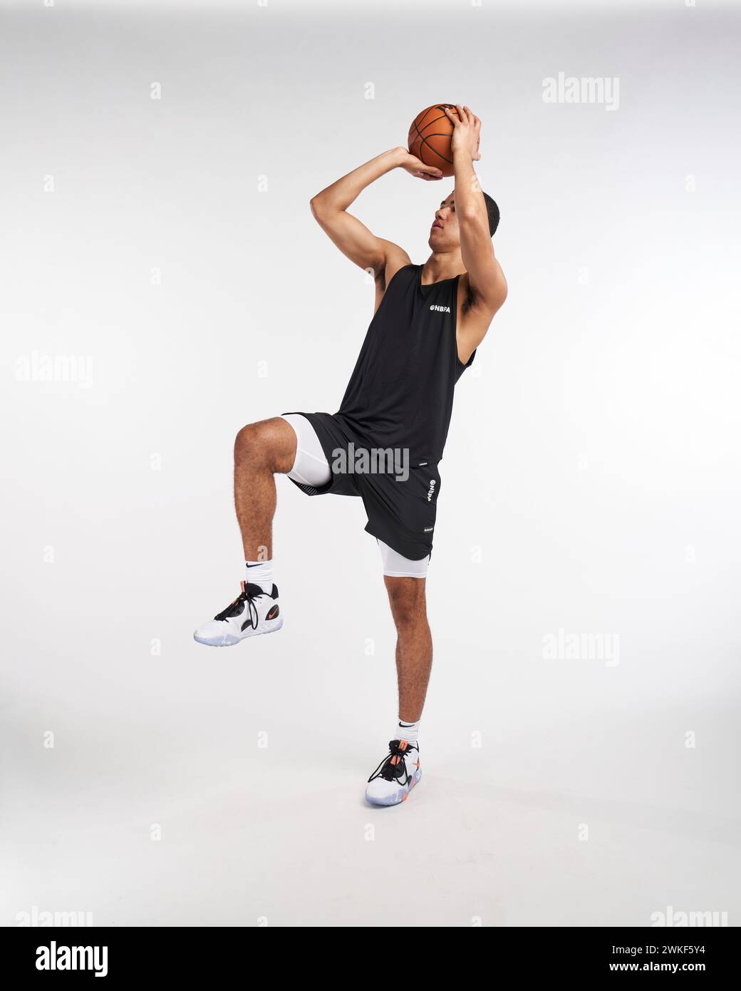 Orlando Magic forward Caleb Houstan poses for a portrait on July 15 ...