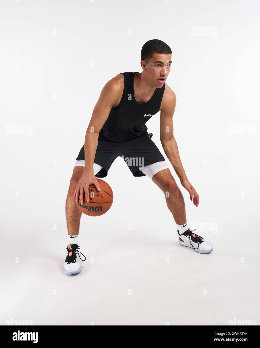 Orlando Magic forward Caleb Houstan poses for a portrait on July 15 ...