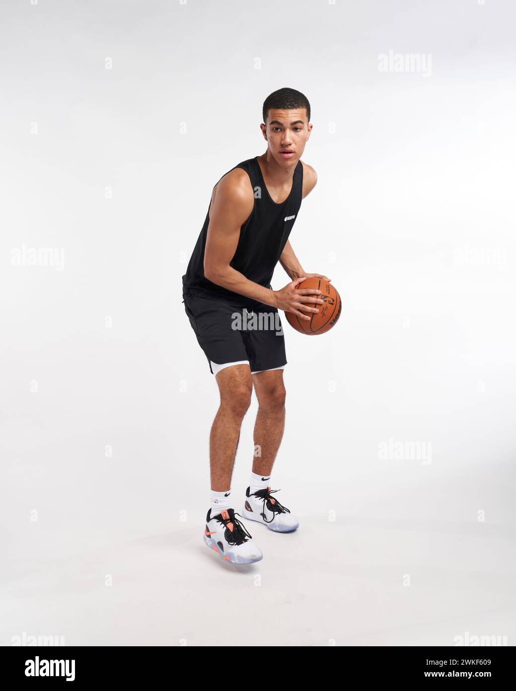 Orlando Magic forward Caleb Houstan poses for a portrait on July 15 ...