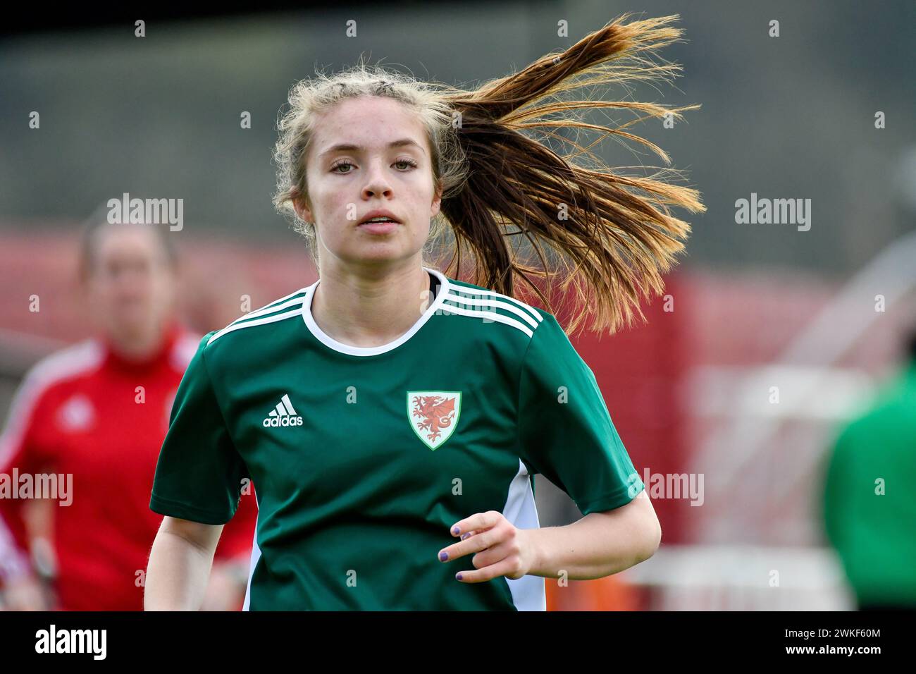 Briton Ferry, Wales. 3 April 2022. Evie Hughes of FAW Girls Academy ...