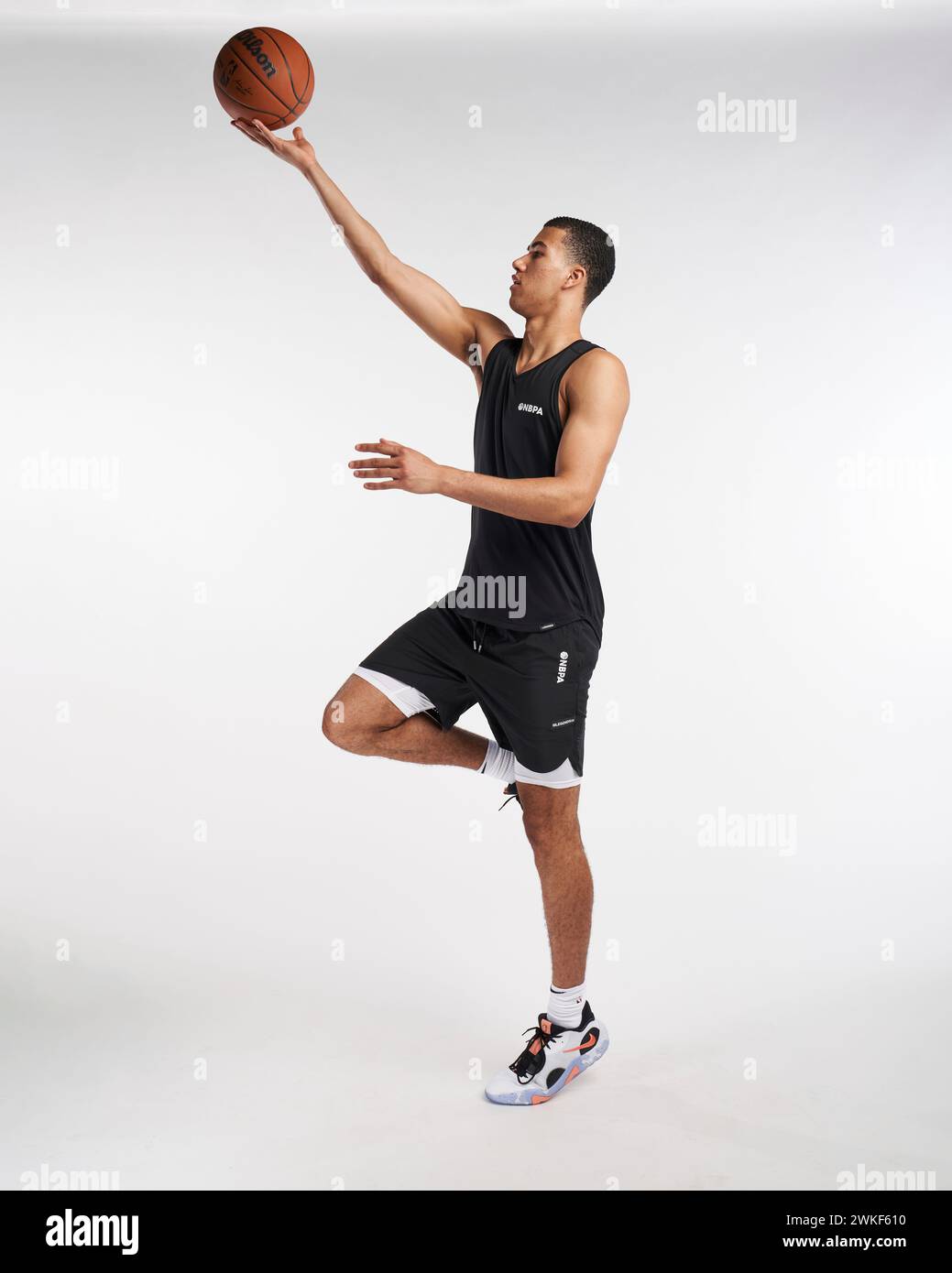 Orlando Magic forward Caleb Houstan poses for a portrait on July 15 ...