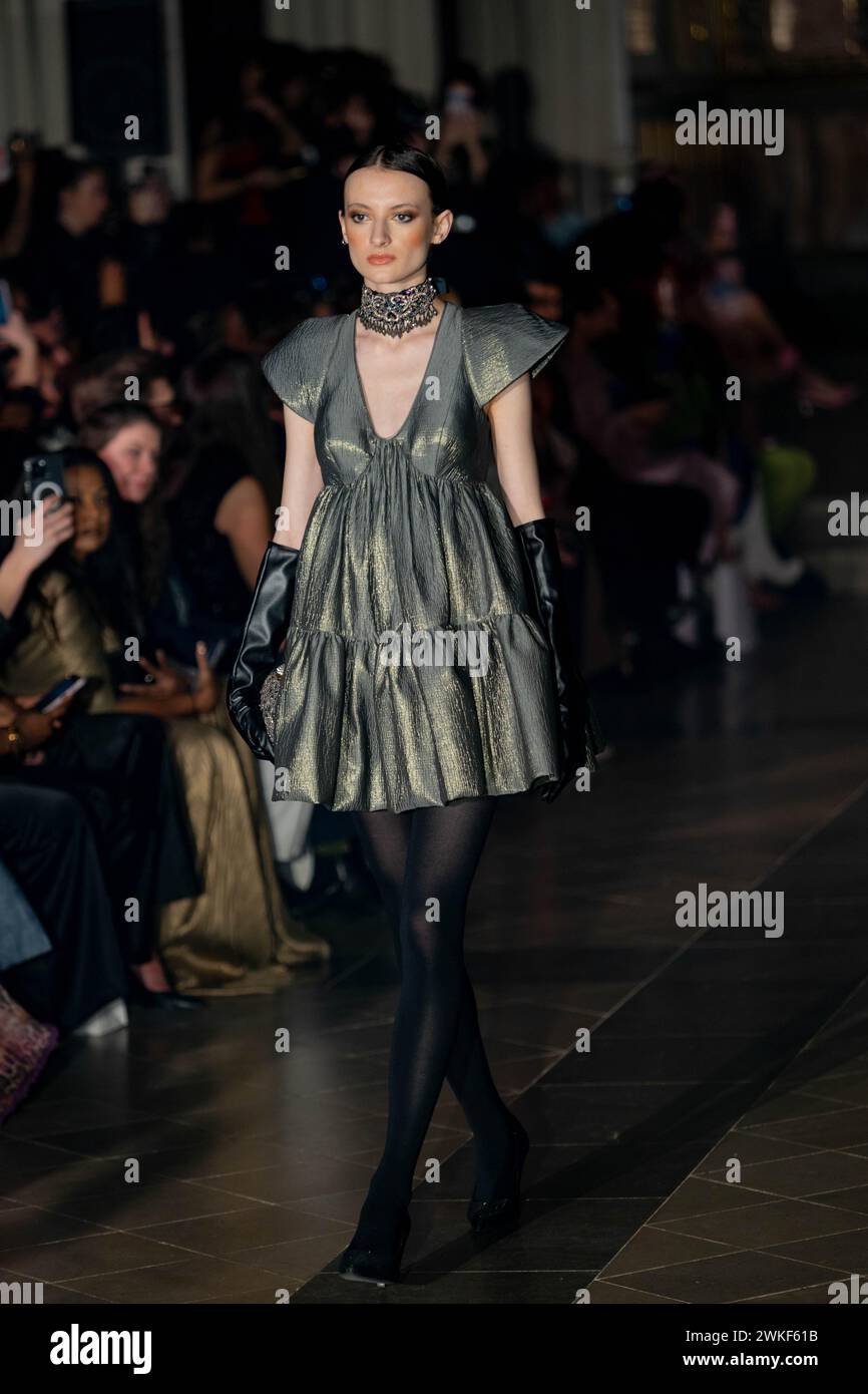 Khaleb Brooks giving inspirational winning speech Stock Photo - Alamy