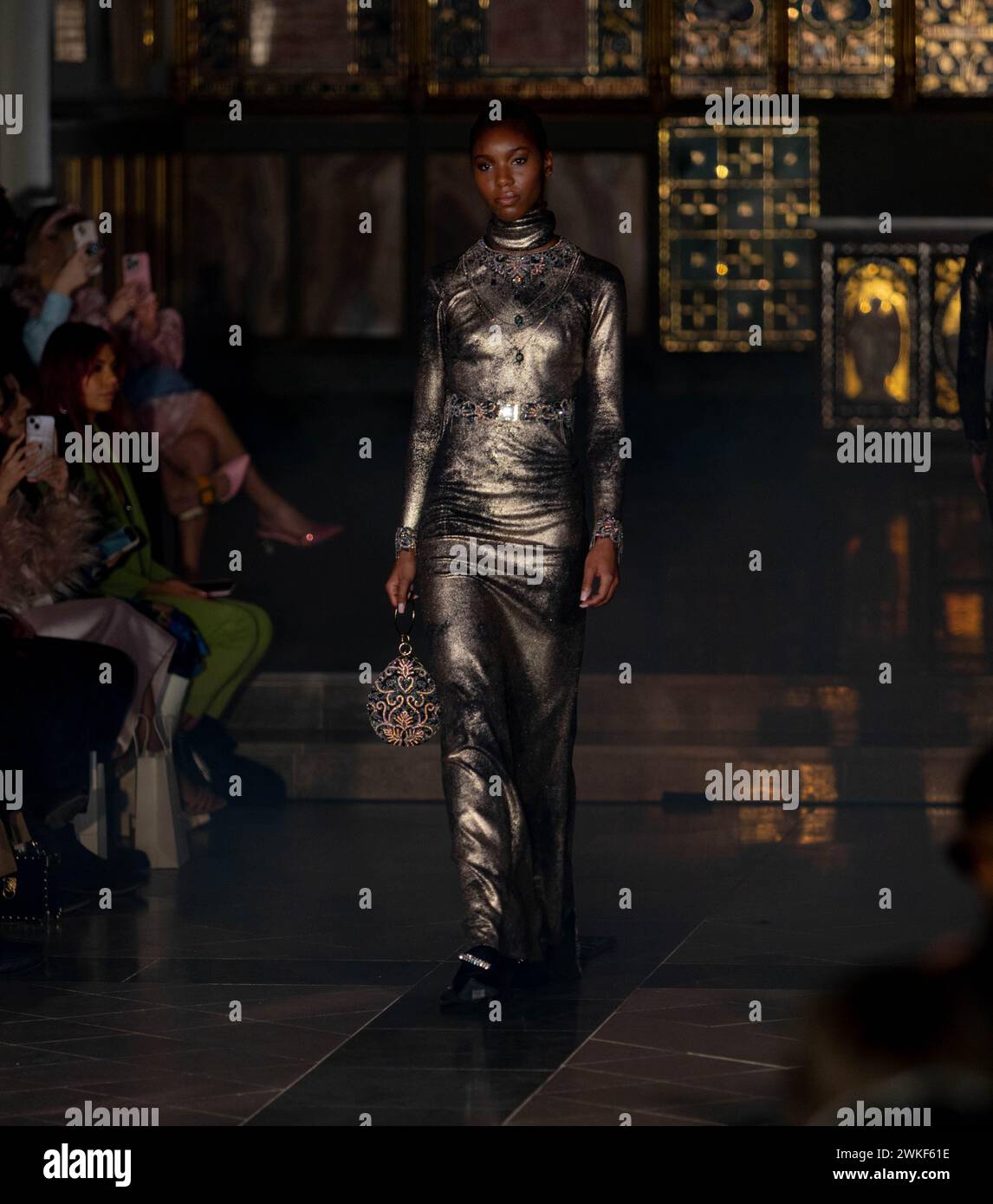 Khaleb Brooks giving inspirational winning speech Stock Photo - Alamy