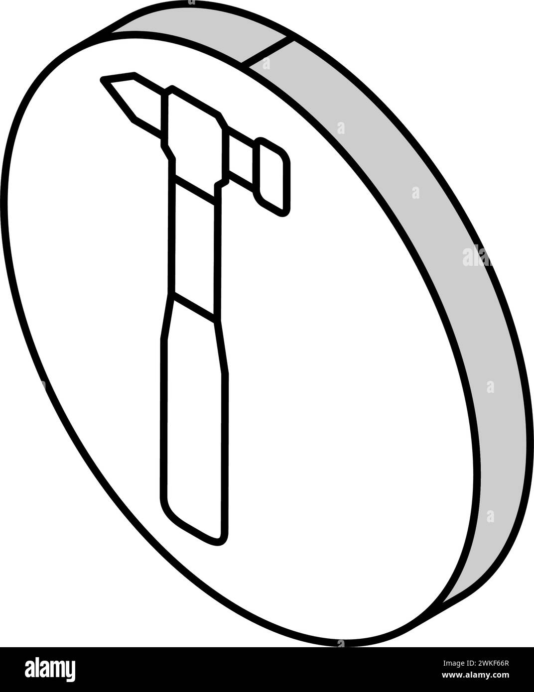 hammer nail assembly furniture isometric icon vector illustration Stock ...