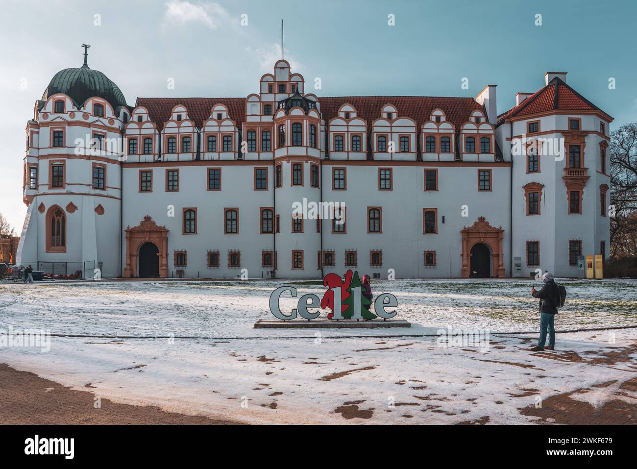 Panoramic view of the Celle Castle in Celle in Germany Stock Photo - Alamy